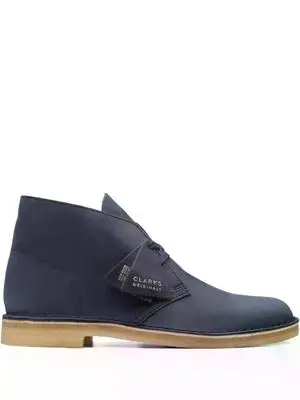 Clarks Leather Desert Boots - Blue