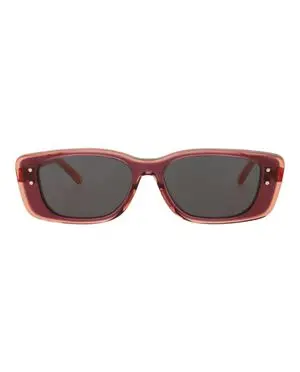 Dior Square-frame Acetate Sunglasses - Bordeaux Pink Smoke (cd40124i/53/71a)