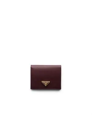 Prada Small Saffiano Leather Wallet - Red