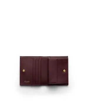 Prada Small Saffiano Leather Wallet - Red