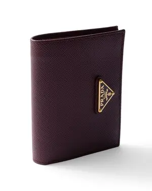 Prada Small Saffiano Leather Wallet - Red