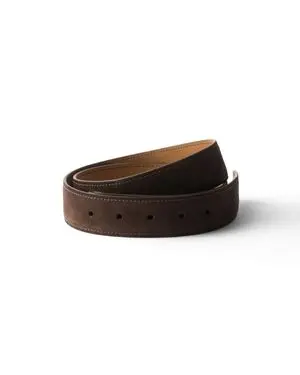 Prada Suede Belt Strap - Brown