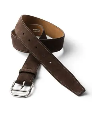 Prada Suede Belt Strap - Brown