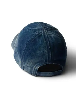 Prada Denim Baseball Cap - Blue