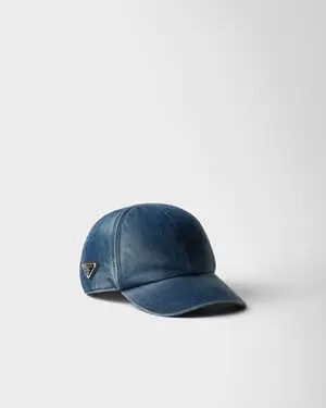 Prada Denim Baseball Cap - Navy