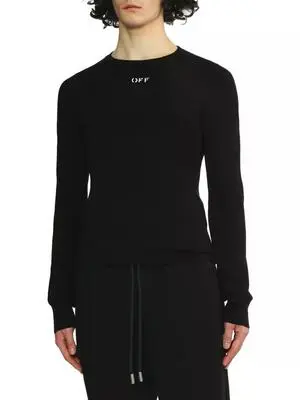 Off-White Virgin Wool Sweater