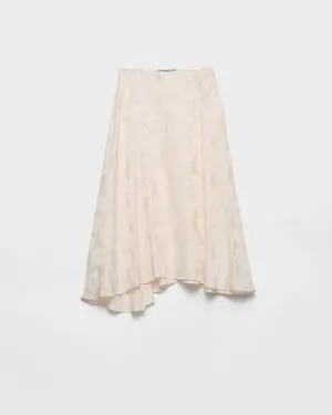 Prada Floral Jacquard Pencil Skirt