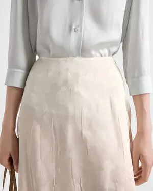 Prada Floral Jacquard Pencil Skirt