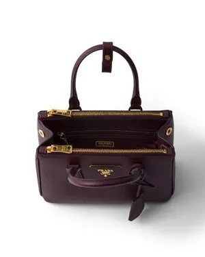 Prada Galleria Mini Saffiano Leather Bag - Red