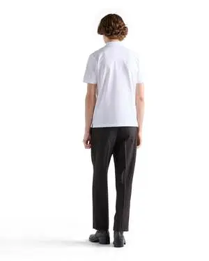 Prada Piqué Polo Shirt - White
