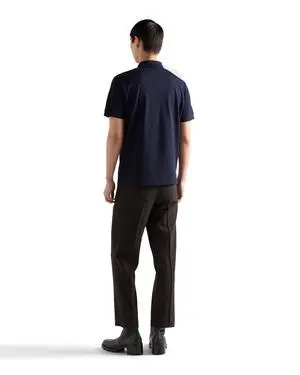 Prada Piqué Polo Hirt - Blue