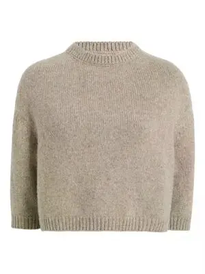 Khaite Sabina Crew-neck Sweater - Neutrals