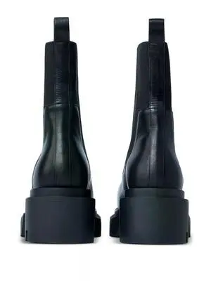 Rick Owens 80mm Elastic-panel Block-heel Boots - Black