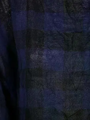 DANIELA GREGIS Check-pattern Wool Blouse