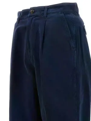 FAY Pressed-crease Trousers - Blue