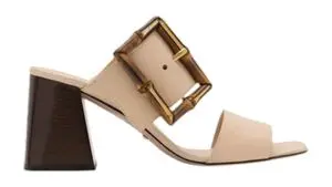 Gucci Bamboo Buckle Leather Sandal