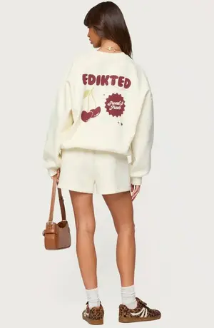 EDIKTED Oversized Graphic Sweatshirt