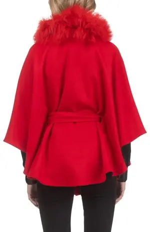 Gorski Wool Belted Cape