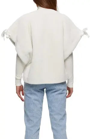Gorski Shearling Short Sleeve Jacket - White