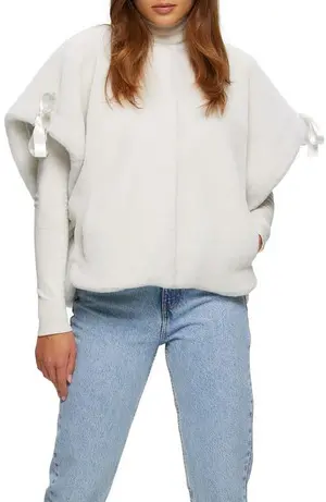 Gorski Shearling Short Sleeve Jacket - White