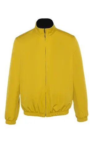 Gorski Reversible Zip-up Jacket - Black/yellow