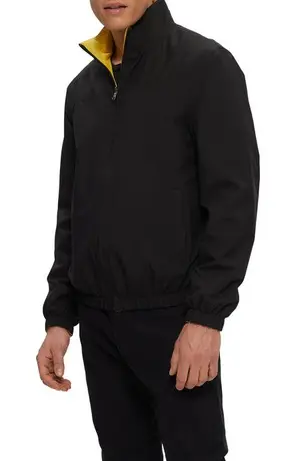 Gorski Reversible Zip-up Jacket - Black/yellow