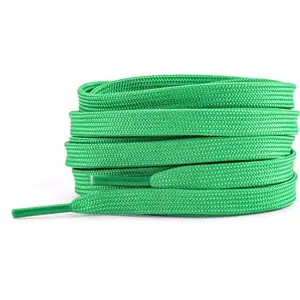 WAVES CALIFORNIA 39-inch Premium Flat Shoelaces - Lucky Green