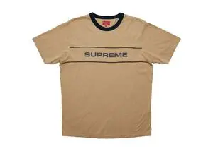 Supreme Team Ringer Tee Shirt - Tan