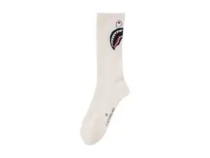 BAPE BAPE Shark Crew Socks White