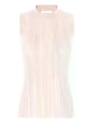 Sportmax Ribbed Sleeveless Top - Pink