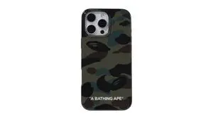 A BATHING APE 1st Camo Iphone 16 Pro Max Case - Green