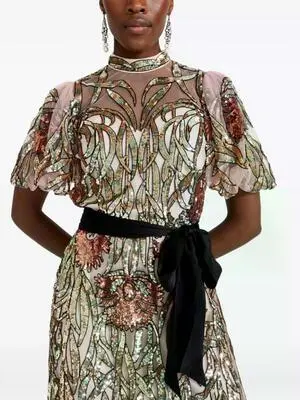 TEMPERLEY LONDON Suzani Sequin-embellished Midi Dress