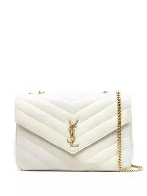 Saint Laurent Large Loulou Shoulder Bag - Neutrals