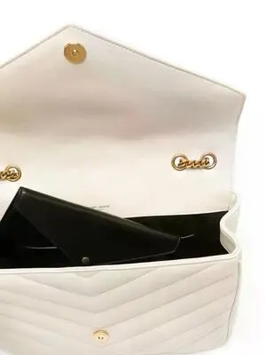 Saint Laurent Large Loulou Shoulder Bag - Neutrals