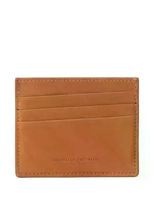 Brunello Cucinelli Logo-embossed Cardholder - Brown