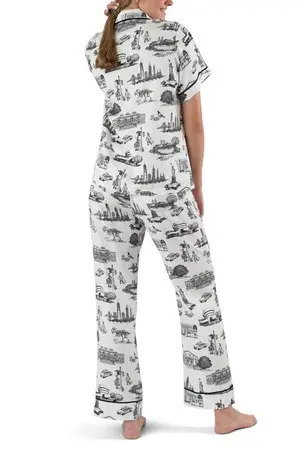 KATIE KIME Printed Pants Set - Black