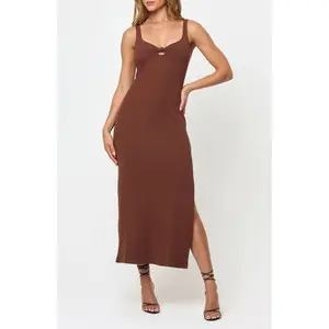 L*Space Alexis Cover-up Midi Dress - Cafe