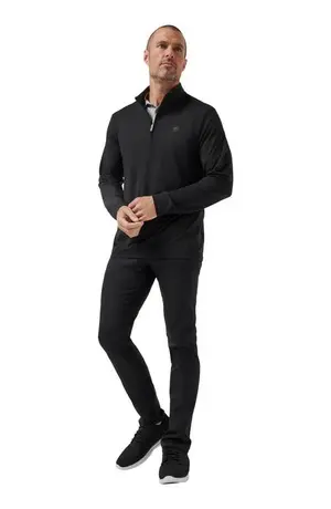 Travis Mathew Quarter Zip Pullover - Black