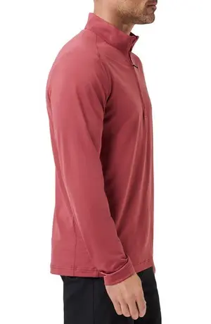 Travis Mathew Quarter Zip Pullover - Roan Rouge
