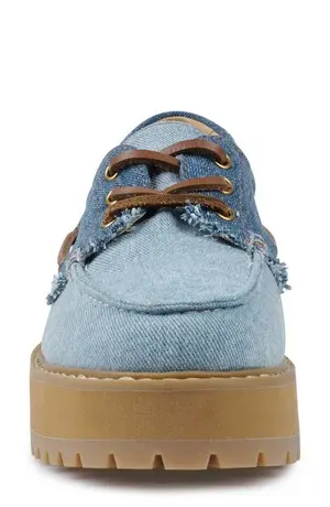 CANDIE'S Biz Platform Loafer - Blue