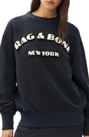 Rag & Bone Oversized Logo Graphic Sweatshirt