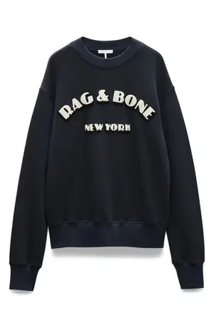 Rag & Bone Oversized Logo Graphic Sweatshirt