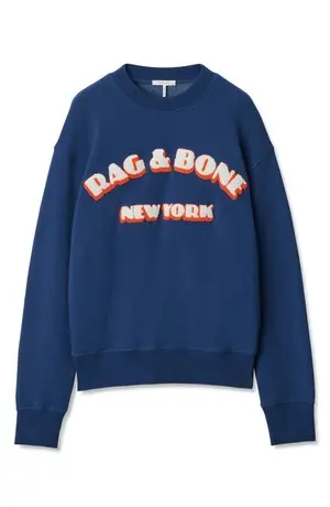 Rag & Bone Oversized Logo Graphic Sweatshirt