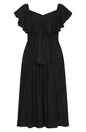 City Chic Alisa Tie Front Dress