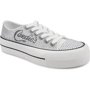CANDIE'S Leann Low Top Platform Sneakers - Silver