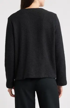 Eileen Fisher Textured Organic Cotton Jacket