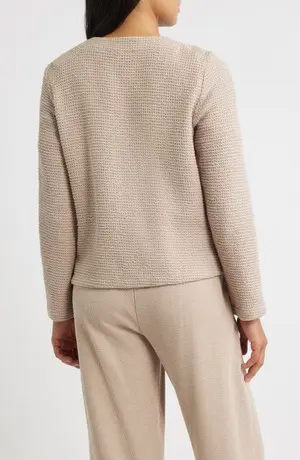 Eileen Fisher Textured Organic Cotton Jacket