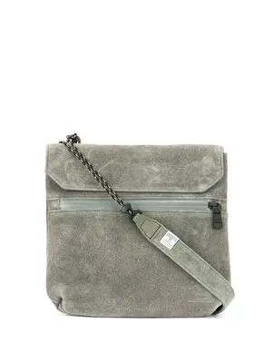 AS2OV Suede Shoulder Bag - Grey