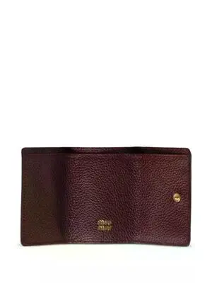 Miu Miu Small Leather Wallet - Red