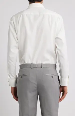 ETERNA Cover Modern Fit Non-iron Cotton Cover Shirt - Beige